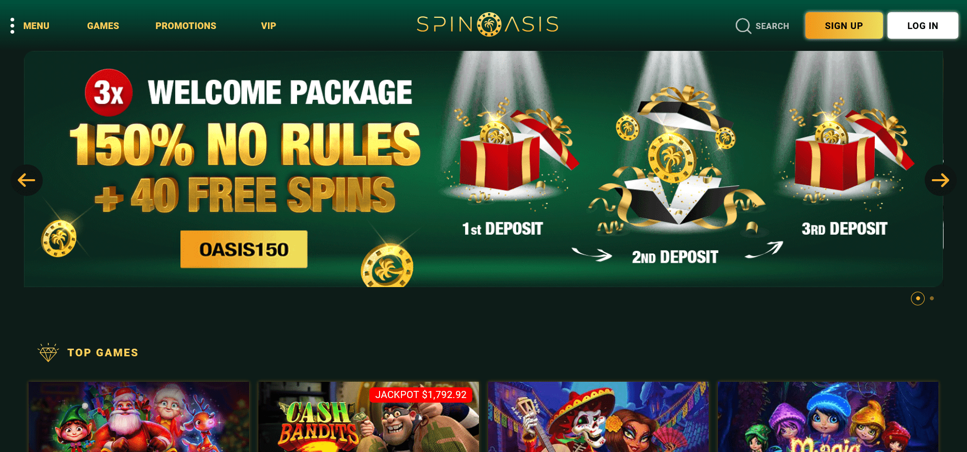SpinOasis - MAXbet.org